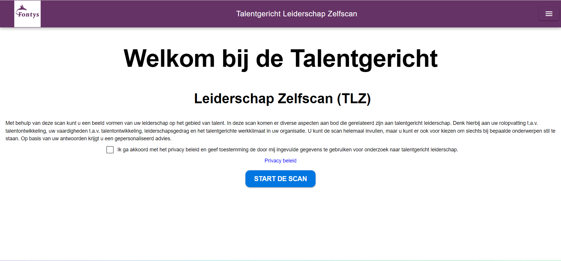 Fontys InnovationLab | Talentgericht Leiderschap Zelfscan